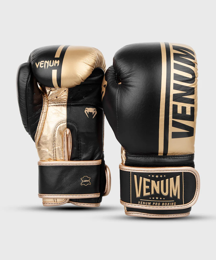 Боксерские перчатки Venum Shield Pro Boxing Gloves Velcro Black Gold ᐉ ...